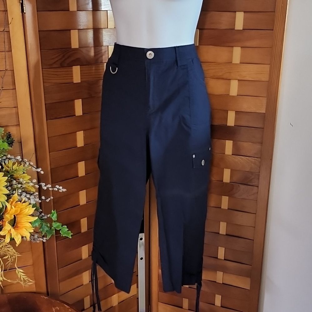 Cato Brand Cargo Capri Pants - Gem